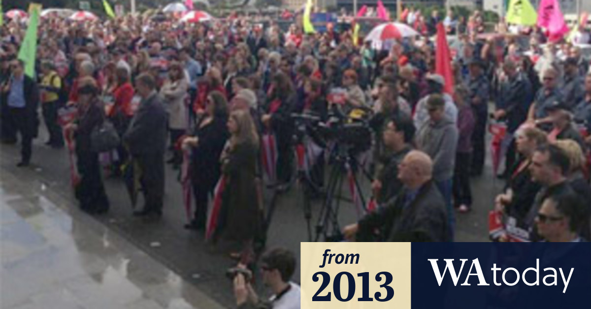 Perth rally for disgruntled WA public sector workers