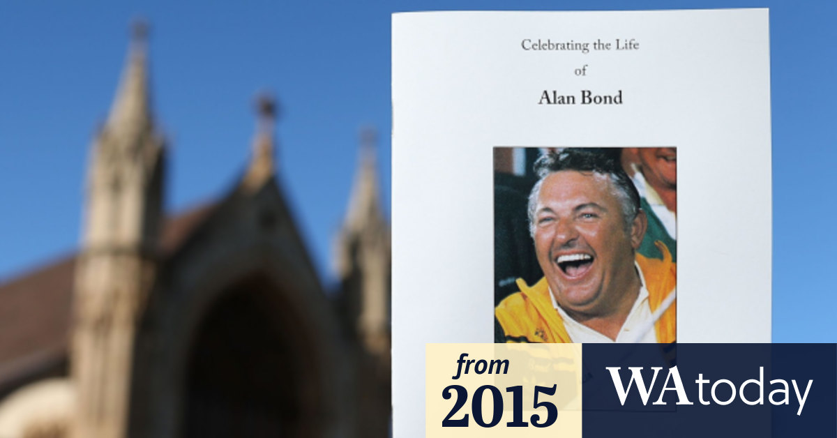 Alan Bond farewelled in Fremantle, the city he put on the world map
