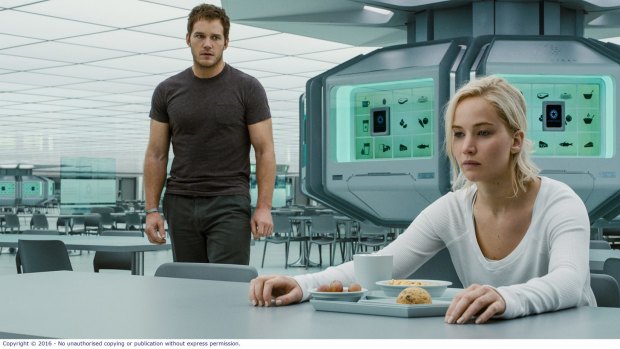 Passengers review Jennifer Lawrence and Chris Pratt as Adam and Eve in space