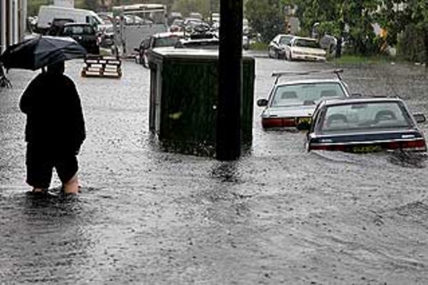 Lashing rain gives way to blue skies as Sydney mops up