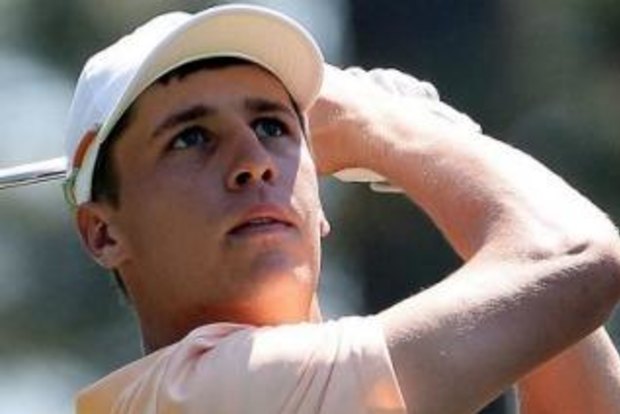 Australia's Oliver Goss celebrating Masters Medal