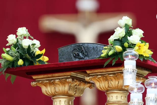 'Bones of St Peter' unveiled for first time