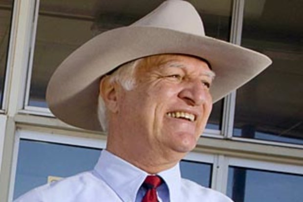 Bob Katter, MP and dedicated boofhead, knows how to get a point across