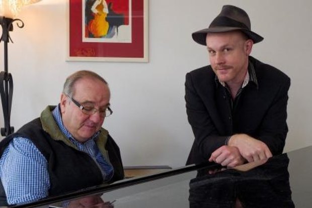 Bob Sedergreen and Adam Rudegeair on Brunswick Street to Bourbon Street