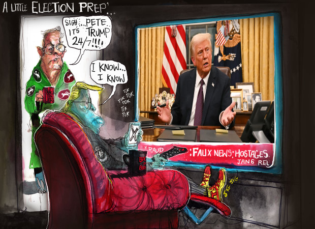 David Rowe cartoons for the Australian Financial Review January 2025