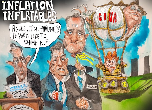 David Rowe cartoons for the Australian Financial Review February 2026
