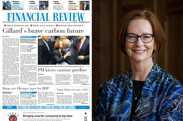 Michael Stutchbury picks his most memorable front pages from his 13 ...