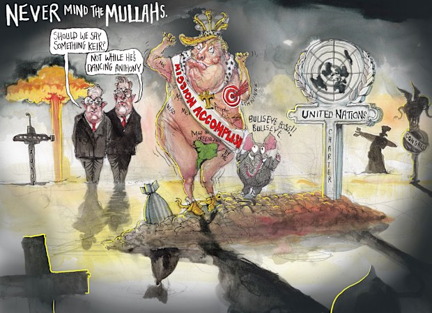 David Rowe cartoons for the Australian Financial Review June 2025