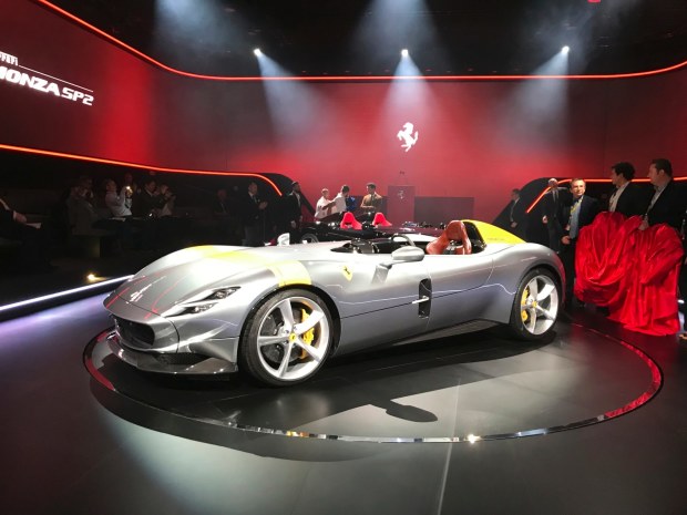 Ferrari Monza features a virtual windscreen with no glass