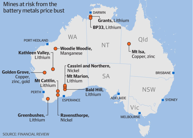 Australian mines in danger of closure in 2024