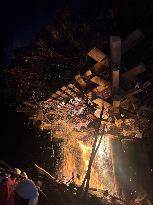 Nozawa Onsen Fire Festival is one of the most dangerous in Japan