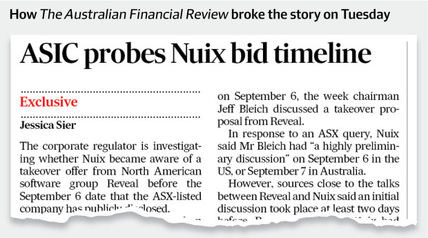 Nuix board split under insider trading cloud