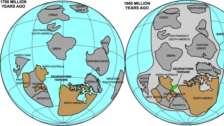 New research suggests Australia and North America were once neighbours