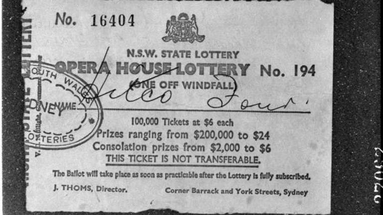 Scratchies to fund Opera House celebrations