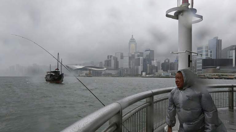 Cargo ship sinks in typhoon off Hong Kong