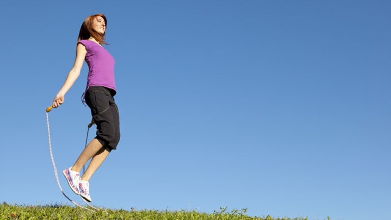 Fitness fad: skipping