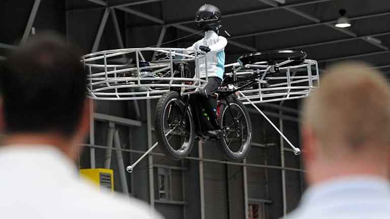 Is it a bike? Is it a plane? Flying bicycle unveiled