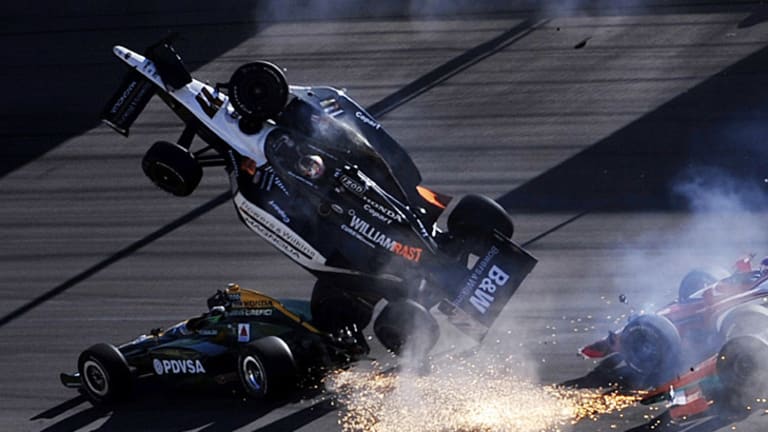 IndyCar champion dead after flaming 15-car race pile-up