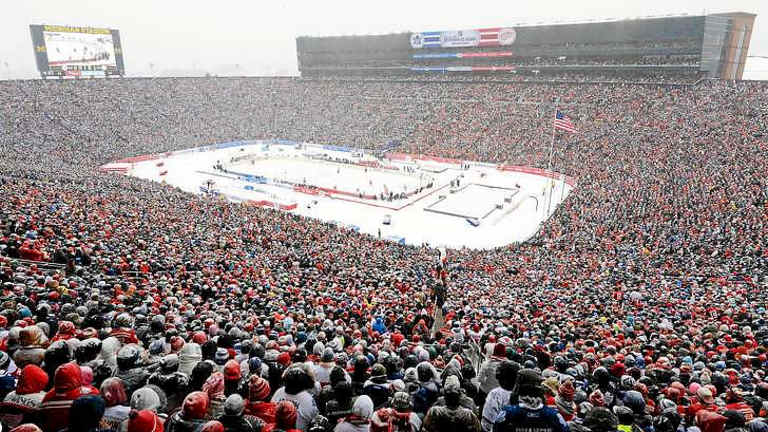 Record ice hockey crowd tops 105,000