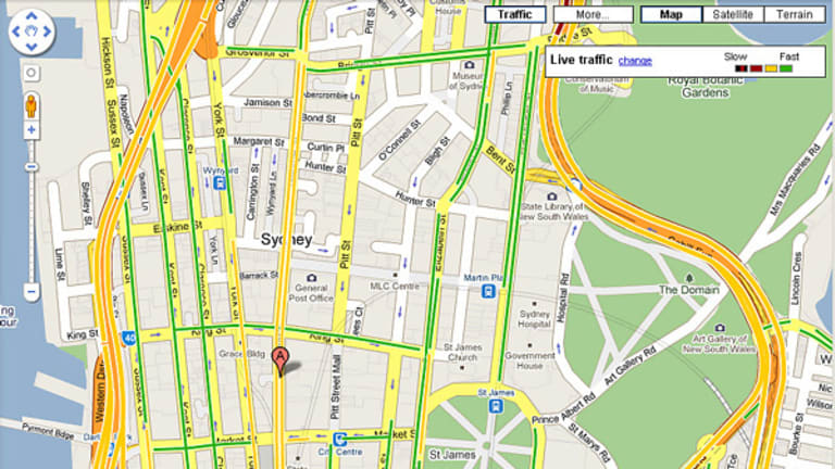 Google Maps offers live traffic updates for Australia