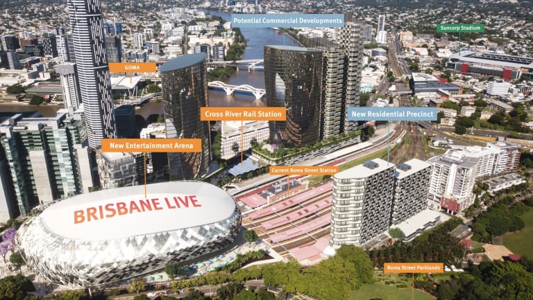 Brisbane Live entertainment precinct makes infrastructure priority list
