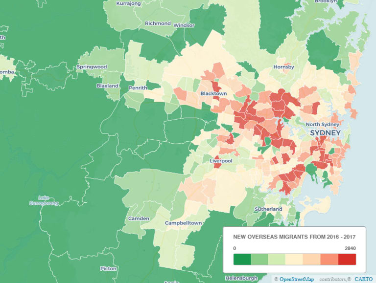 Sydney population grows by over 100,000 people in a year for the first time
