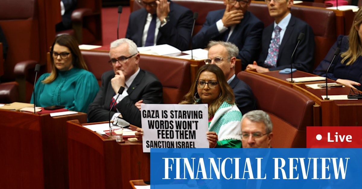 Australia news headlines from Tuesday 22nd July 2025: Greens senator ...