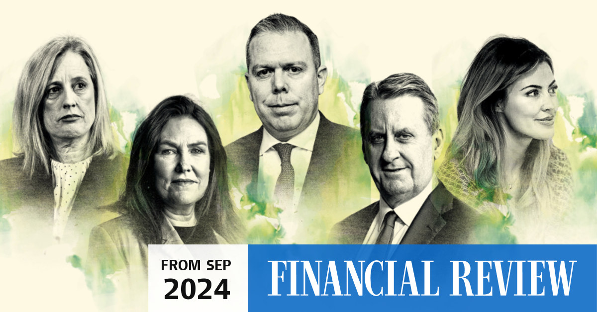 AFR Power list 2024: In Australia’s consulting sector, Katy Gallagher ...