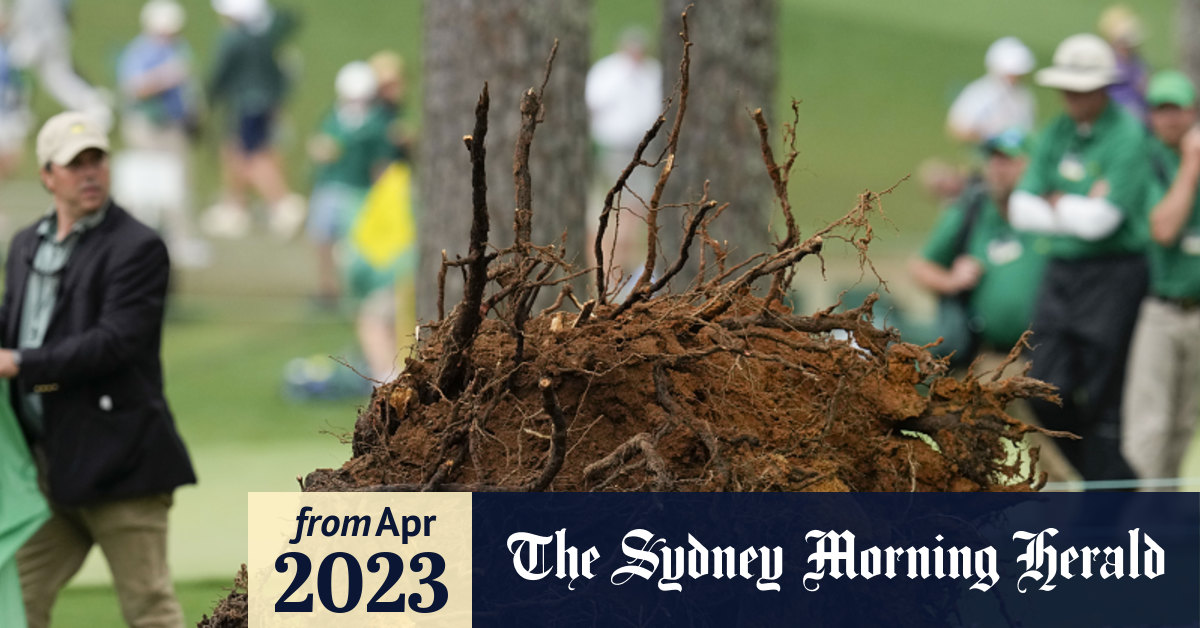 US Masters 2023: Trees fall at Augusta National near Harrison Crowe ...