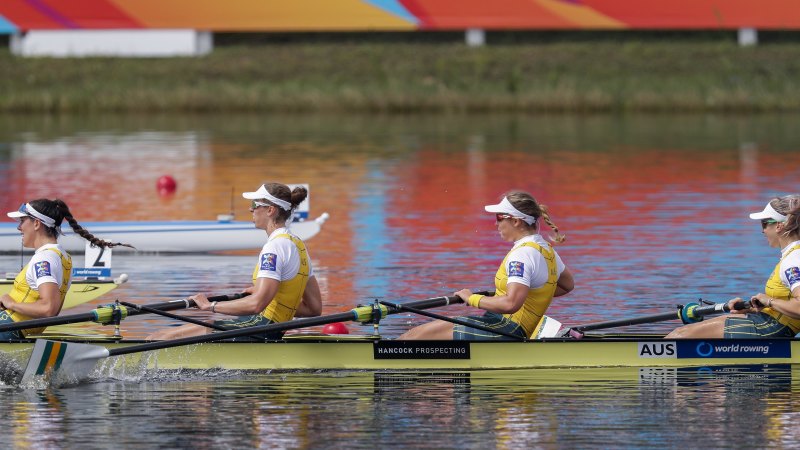 Double World Cup rowing gold for Australia