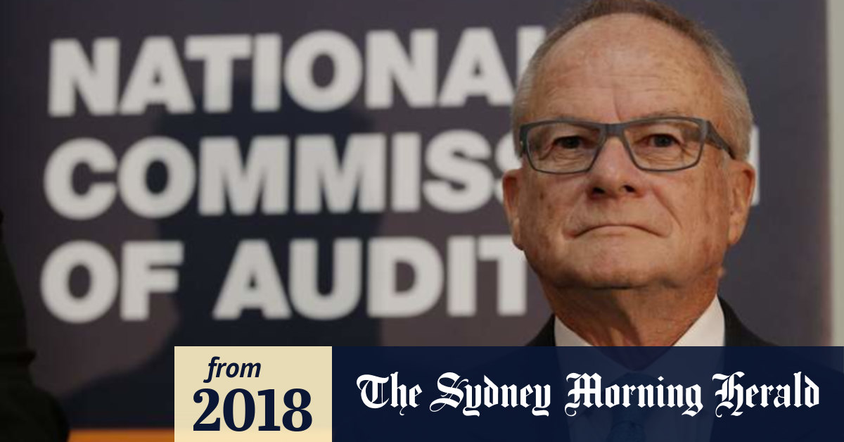 Audit boss Tony Shepherd was paid $50,000 for secret government review