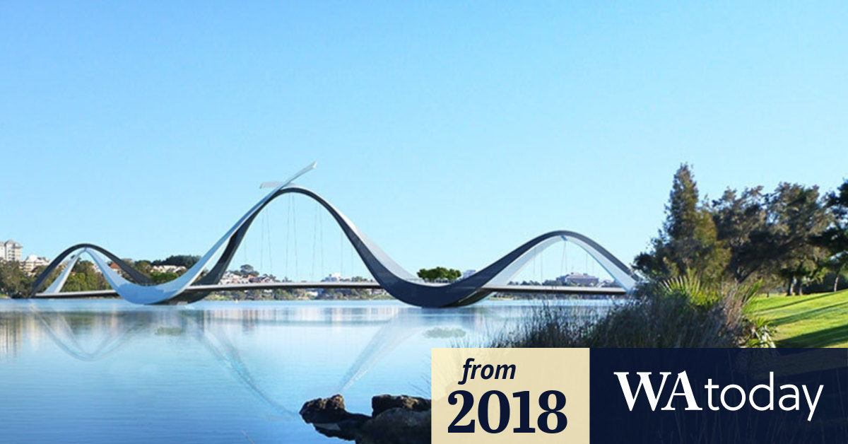 Swan river blocked off as Perth Stadium footbridge goes up