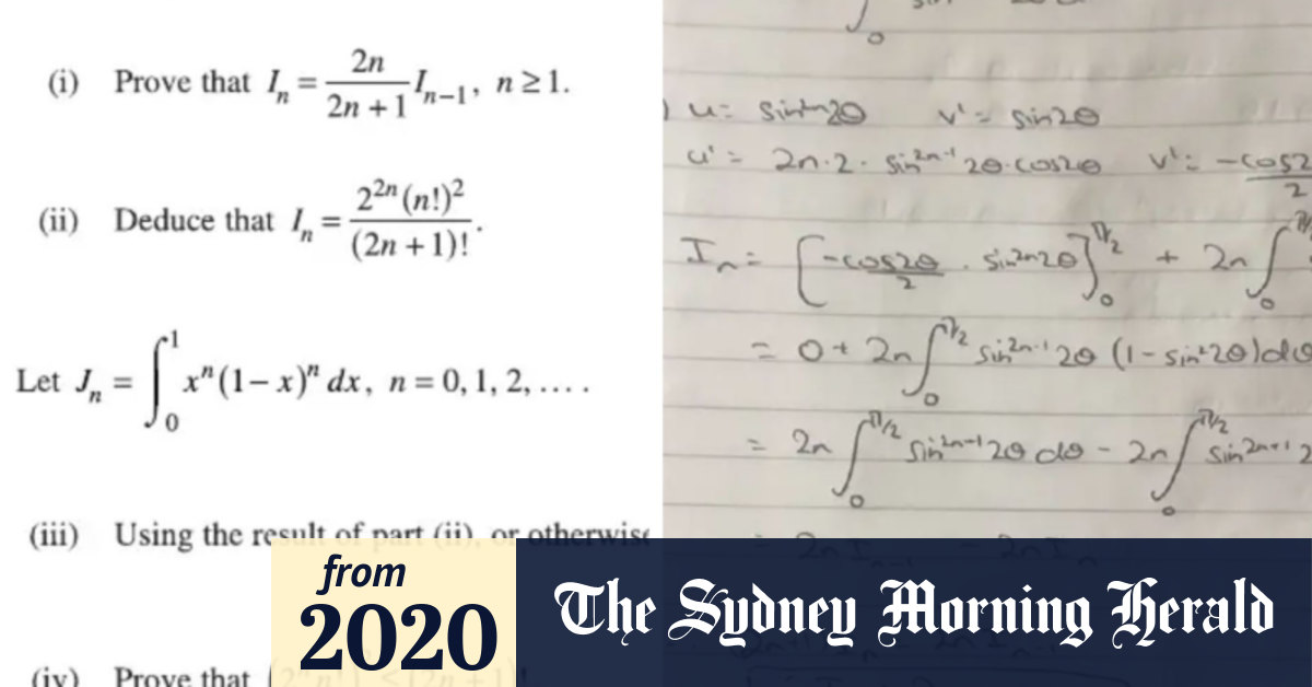 The 2020 HSC 2020's hardest mathematics question. Could you solve it?