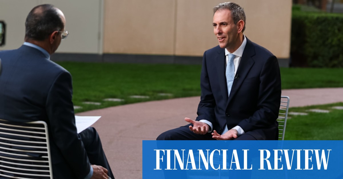 AFR Interviews: Political editor Phillip Coorey interviews Treasurer ...