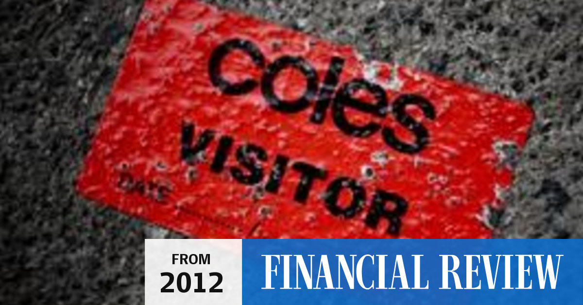 Meet Tony Buffin, the fixer for Coles