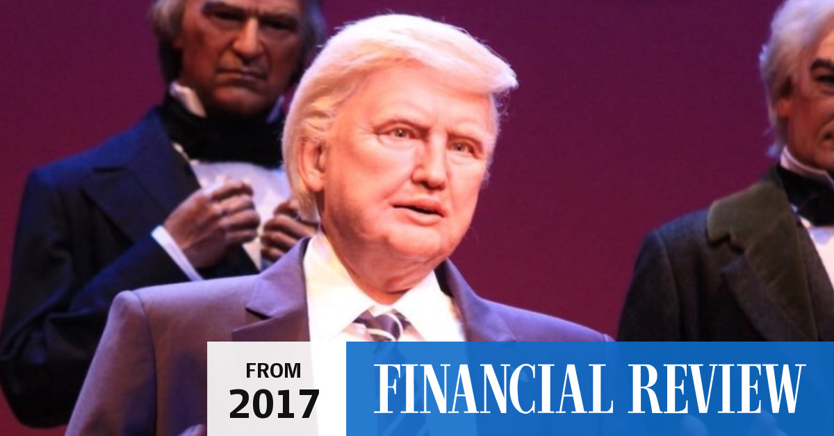 Donald Trump robot ridiculed at Disney’s Hall of Presidents