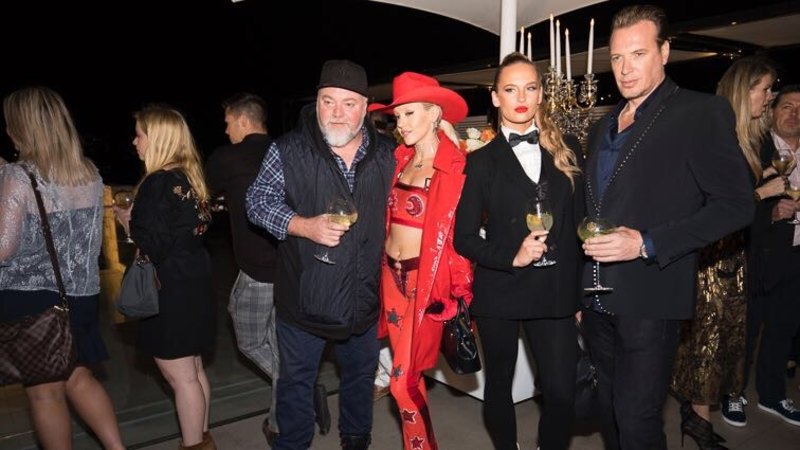 Kyle Sandilands enjoys blossoming bromance with brothel operator Simon Main