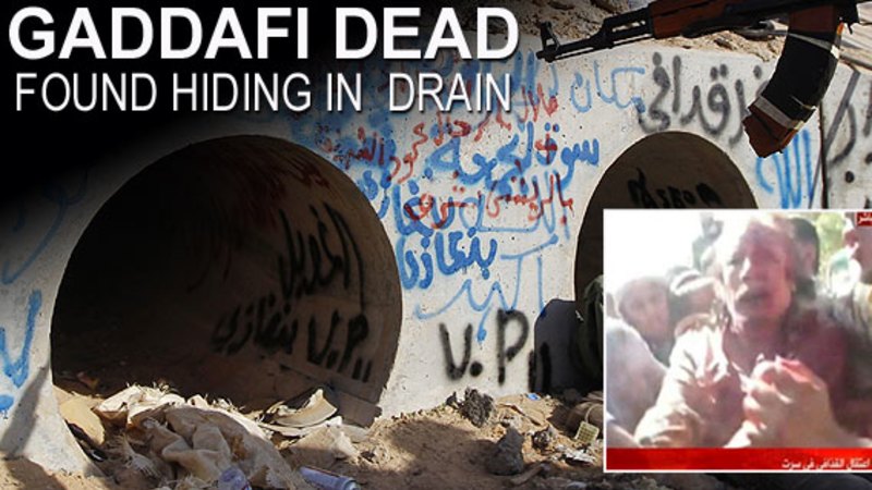 Muammar Gaddafi dead