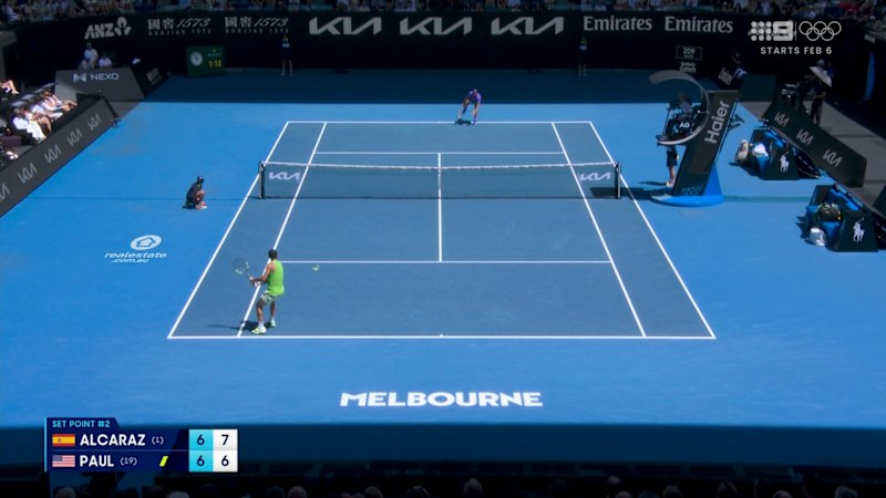 Video: Paul double faults to end set