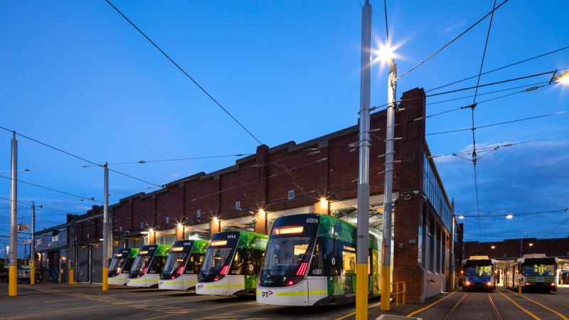 Time travels slowly as tram depot gets facelift