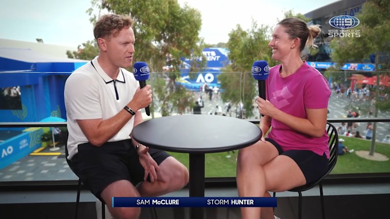 Video: Hunter opens up on Australian Open ride