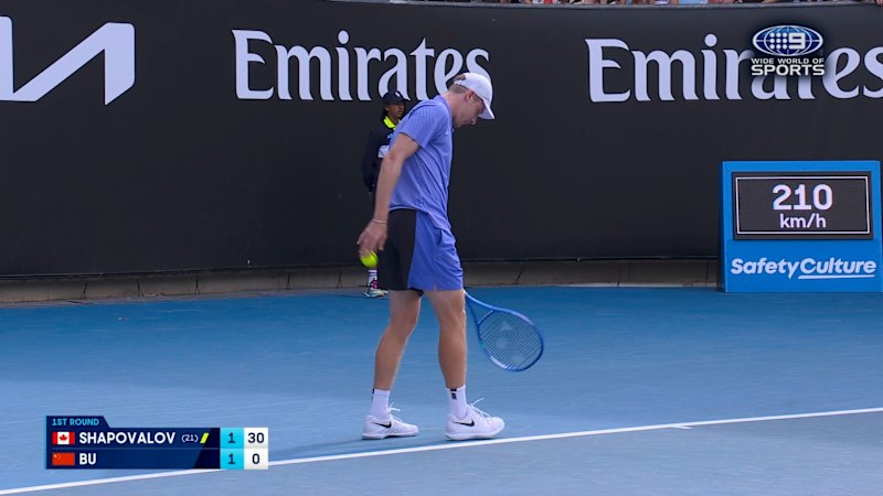 Video: Australian Open Highlights: Denis Shapovalov vs Yunchaokete Bu