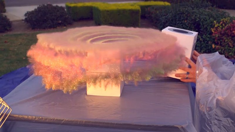 Video: See how a glitter bomb explodes