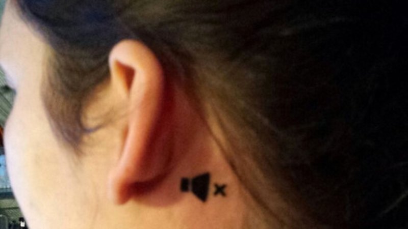 A woman's 'mute' tattoo says all you need to know about her disability