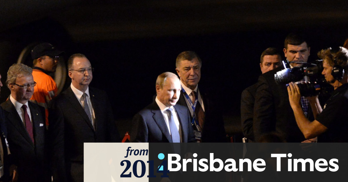 Vladimir Putin arrives in Brisbane for G20