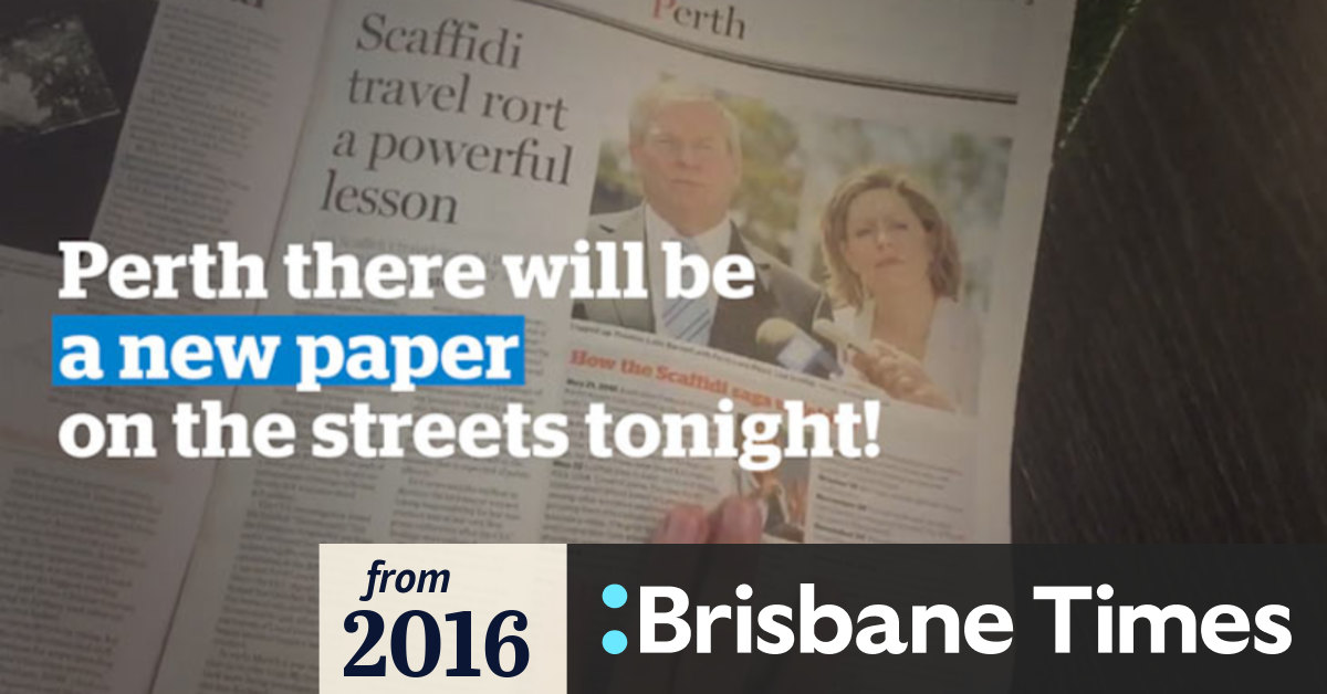 Video: Perth's new paper