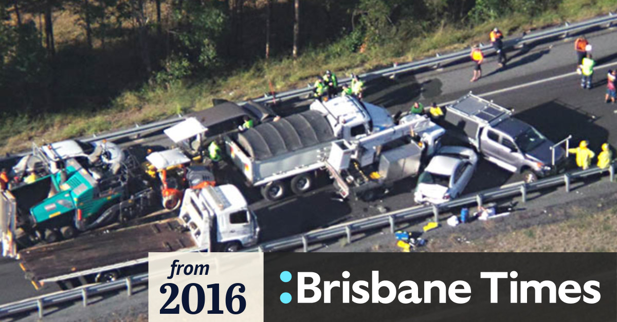 Video: Gridlock after Logan Motorway crash