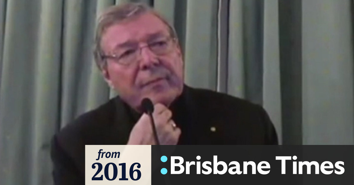 Video: George Pell: 'I responded poorly' to Ridsdale accounts