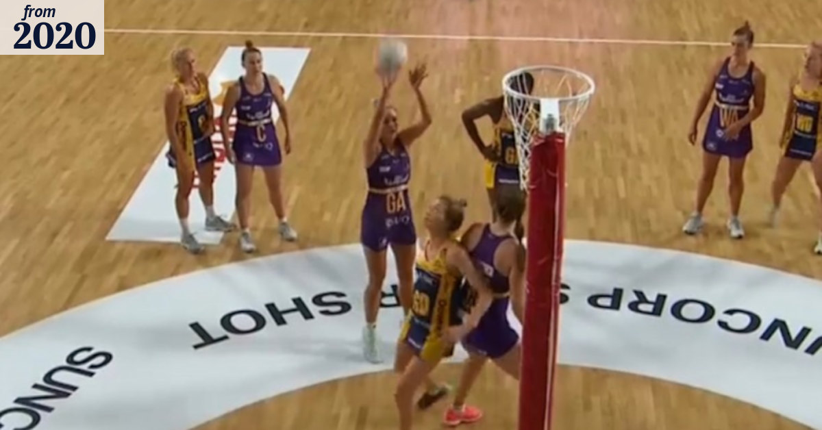 Video: Firebirds debutant nails first Super Netball 'Super Shot'