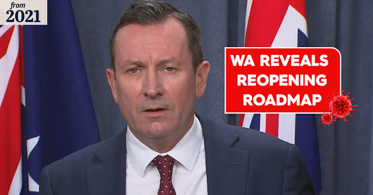 Video: WA reopening roadmap revealed